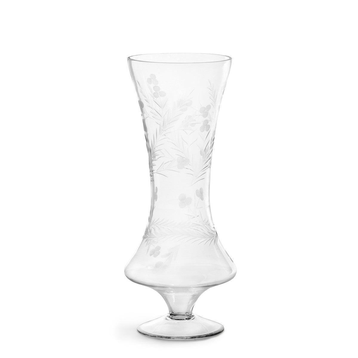 Zelda Etched Glass Vase – Patina Polished Living
