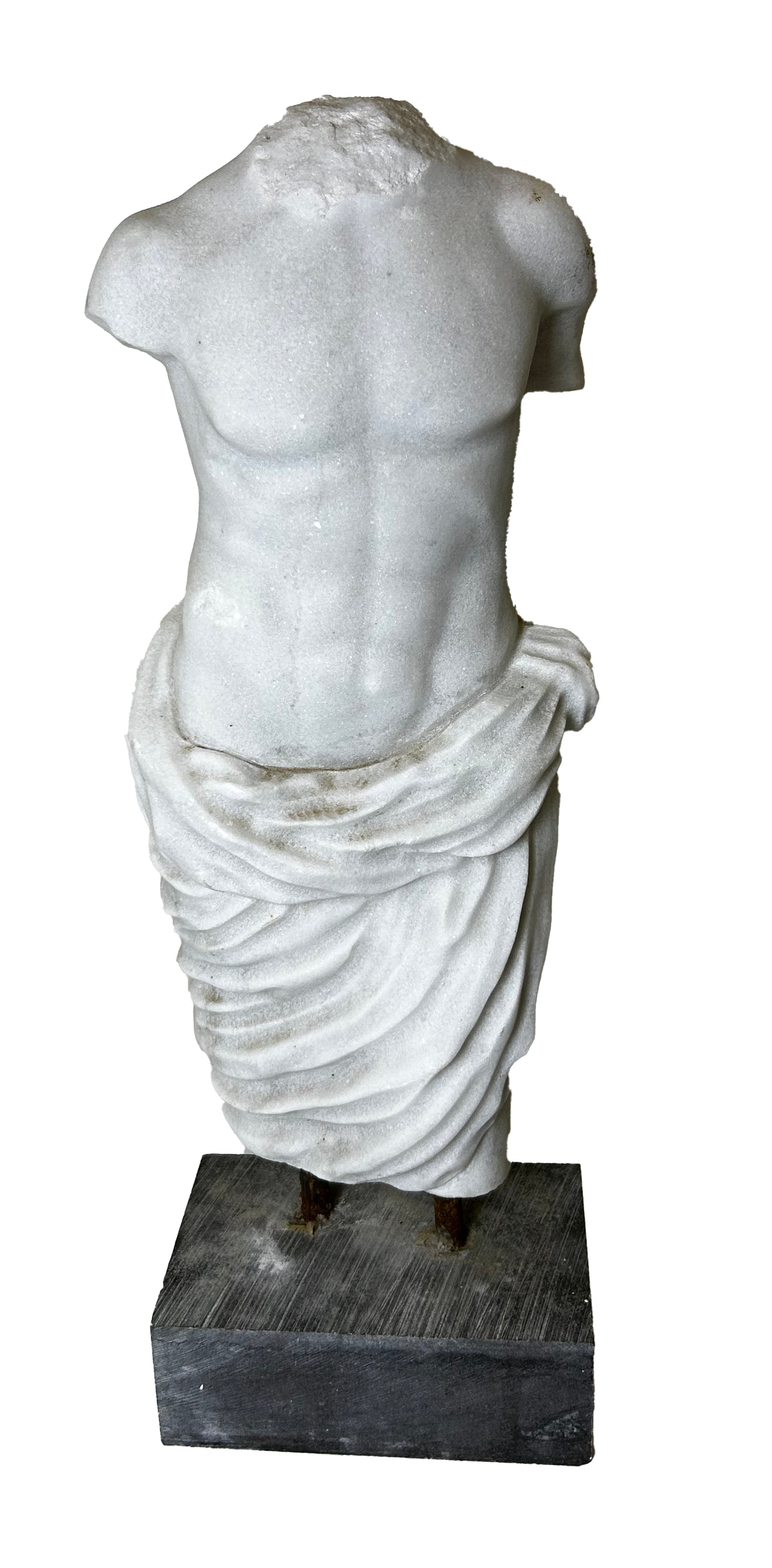 Marble Torso on Pediment – Patina Polished Living